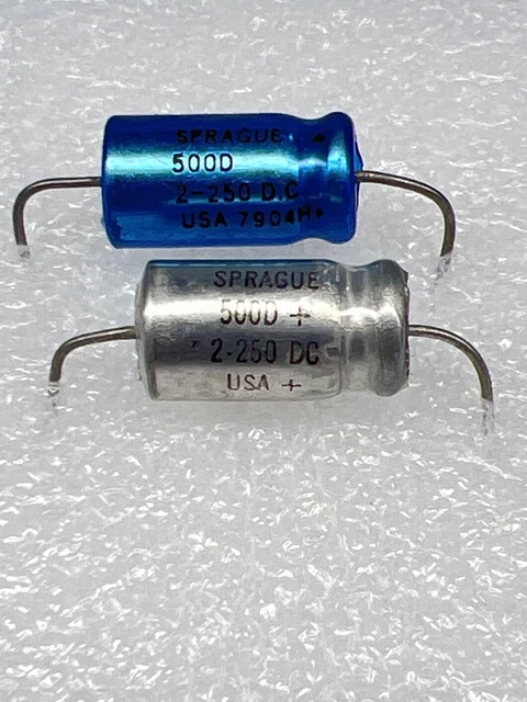 SPRAGUE 500D ELECTROLYTIC Capacitor 250V Axial Various Values EUR 1,85 ...