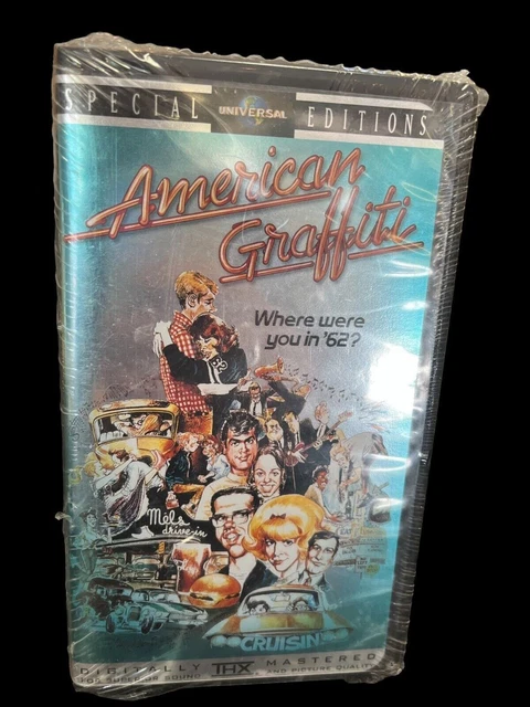 AMERICAN GRAFFITI (VHS, 1998, 25th Anniversary Special Edition Box £5. ...