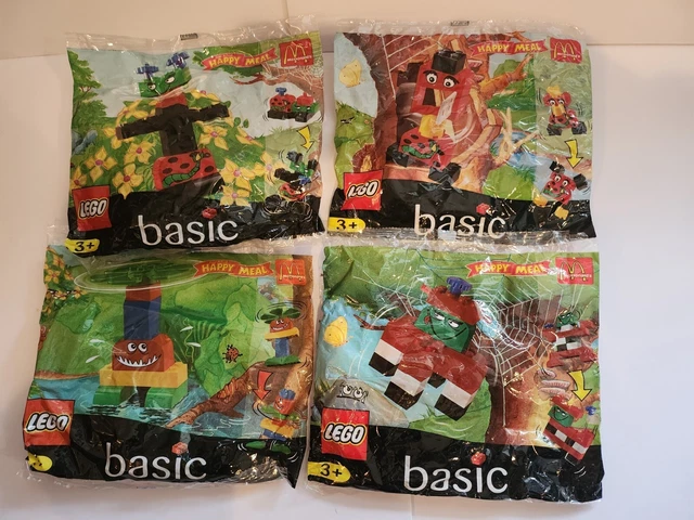 MCDONALDS LEGO BASIC Sets in Bags - Complete - 4 Sets - 1999 - Happy ...