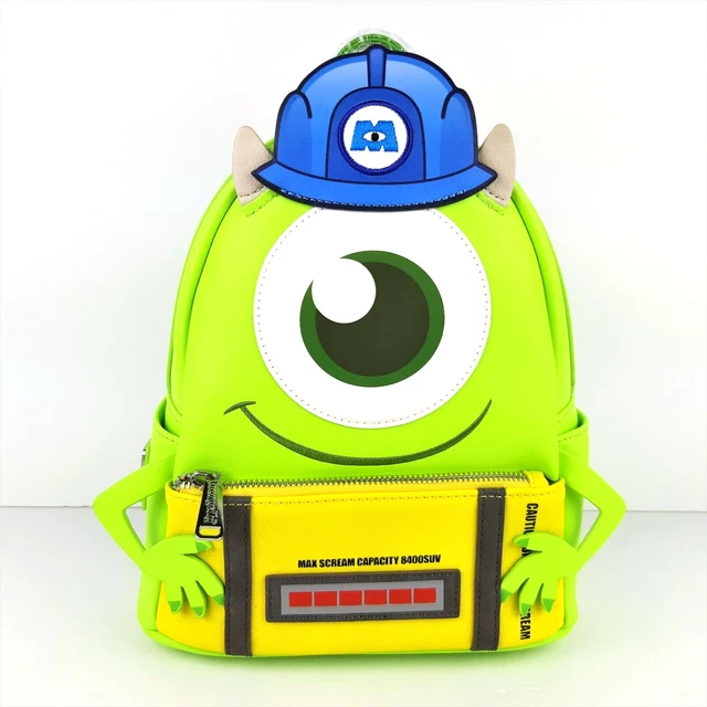 LOUNGEFLY DISNEY PIXAR Mike Wazowski Scream Canister Mini Backpack ...