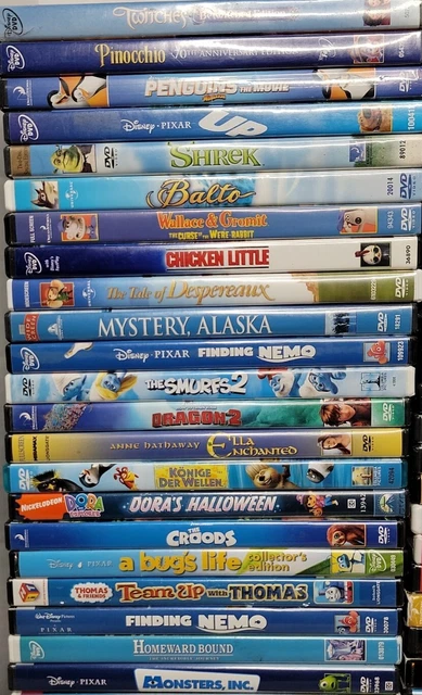 WHOLESALE LOT 100+ DVDs Kids & Family Children's Baby Pixar Disney Barbie Potter $150.72 ...
