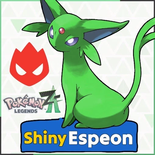 SHINY ALPHA ESPEON Lv. 58 Pokémon Legends Z-A Eeveelution Eevee Pokemon ...
