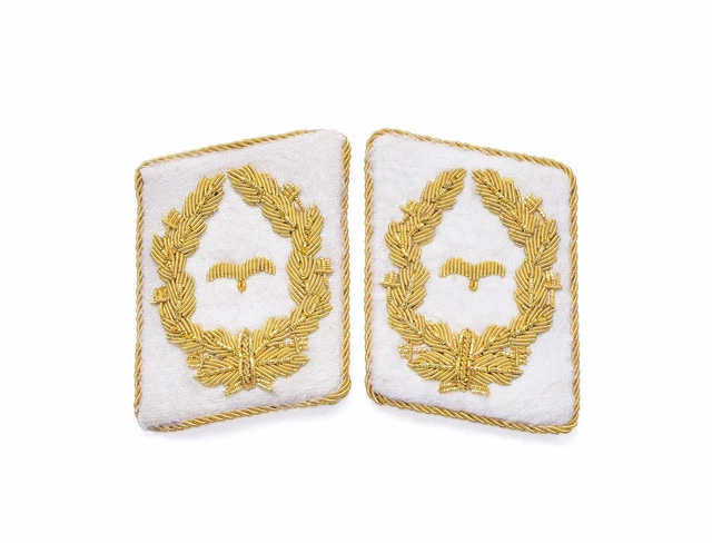 WW2 GERMAN LUFTWAFFE Generalmajor Gold Collar Tabs Replica WH £35.99 ...