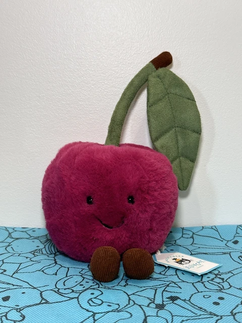 JELLYCAT AMUSEABLE CHERRY Soft Toy - Brand New with Tags With Dust Bags ...