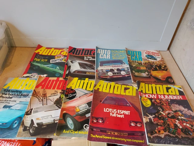 VINTAGE AUTOCAR Magazine X 9 job Lot Bundle from 1970s mixed years very ...