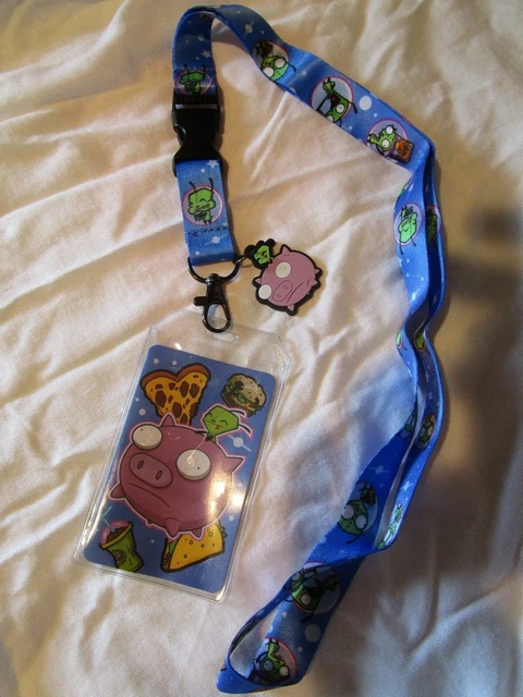 INVADER ZIM GIR Alien Tacos Nickelodeon ID Card Badge Holder Lanyard ...