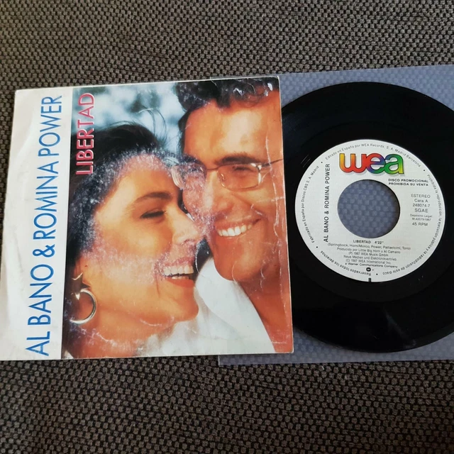AL BANO Y Romina Power - Libertad 7'' Single PROMO SUNG IN SPANISH EUR ...