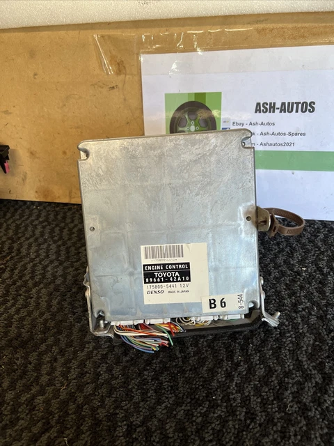 TOYOTA RAV4 D4D ECU 89661-42A10 Engine Control Unit 175800-5441 2003 ...