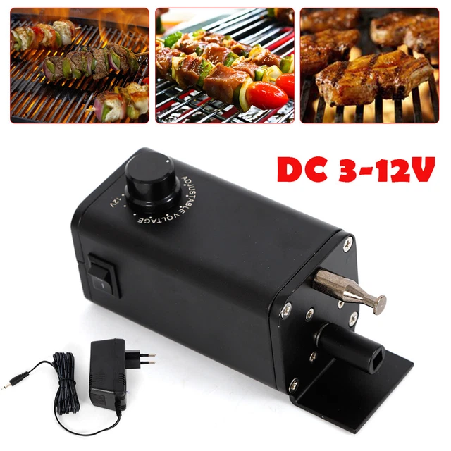 BBQ GRILL MOTOR Spanferkelgrillmotor DC 3-12V Drehspieß Getriebemotor ...