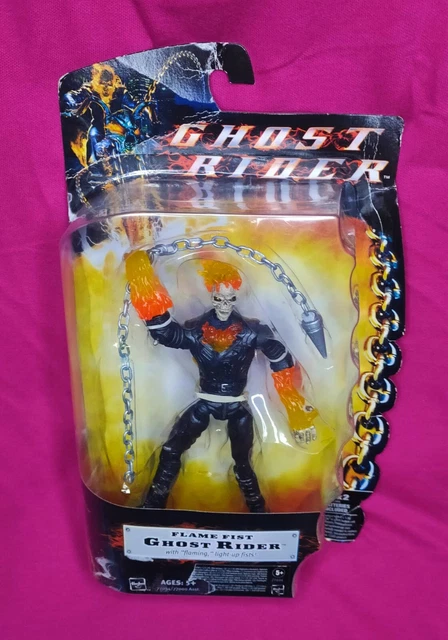GHOST RIDER FLAME Fist W Luz puños Figura De Acción 2007 Marvel ...