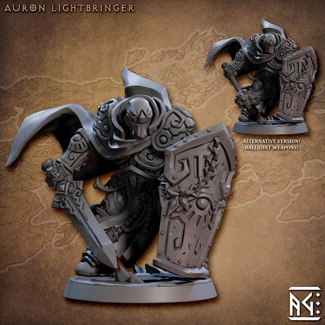 DND MINIATURE BY Artisan Guild Auron Lightbringer (Golem Simulacra) £4. ...