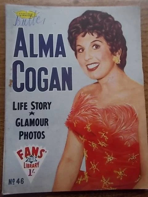 ALMA COGAN FANS Star Library + Two 1950s Postcards ( Reveille fan Club ...