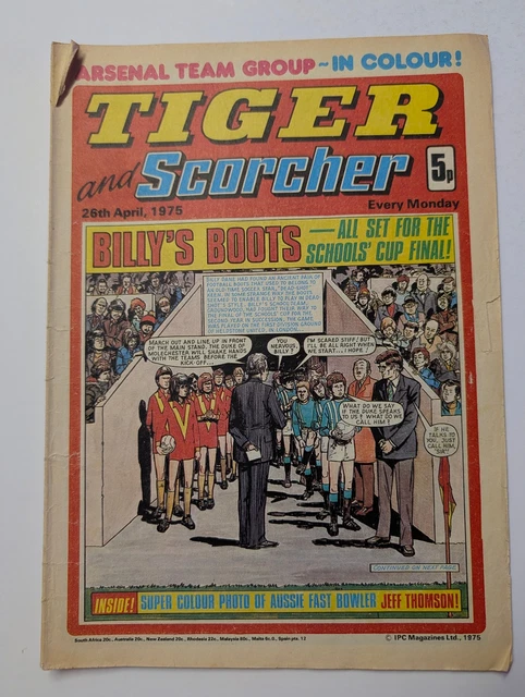 TIGER AND SCORCHER Comic 26th April 1975, IPC Magazines. £5.49 ...