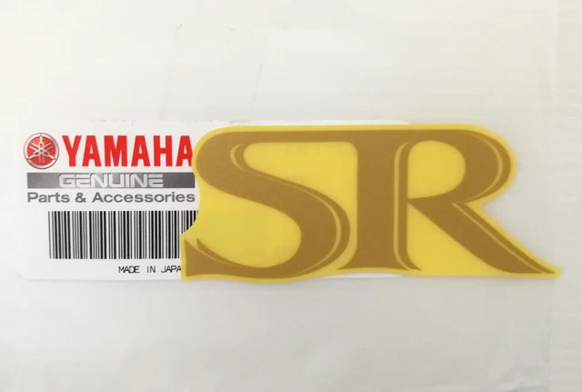GENUINE YAMAHA SR Lettering GOLD Sticker Emblem Decal-SR400 £14.59 ...