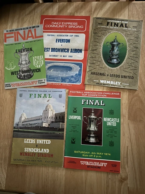 11 FA CUP Final Programmes Plus 2 Replays £0.99 - PicClick UK