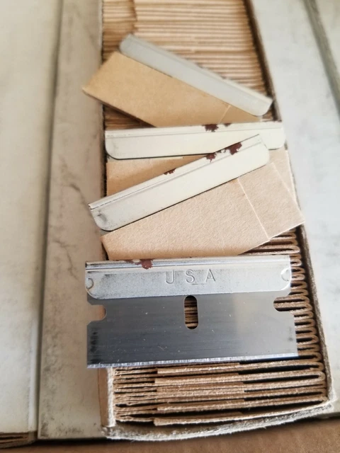 SURPLUS - 10 Boxes Of Single Edge Razor Blades - Made In Usa Nos New ...