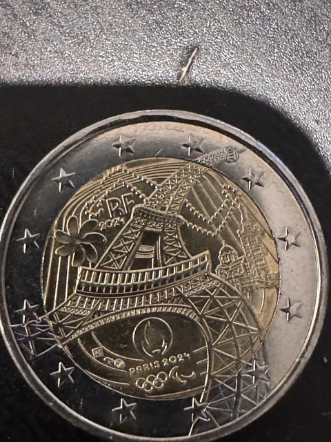 PIÈCE COMMÉMORATIVE DE 2 Euros- JO Paris 2024 - motif Tour Eiffel- UNC- Neuve EUR 4.000,00 ...