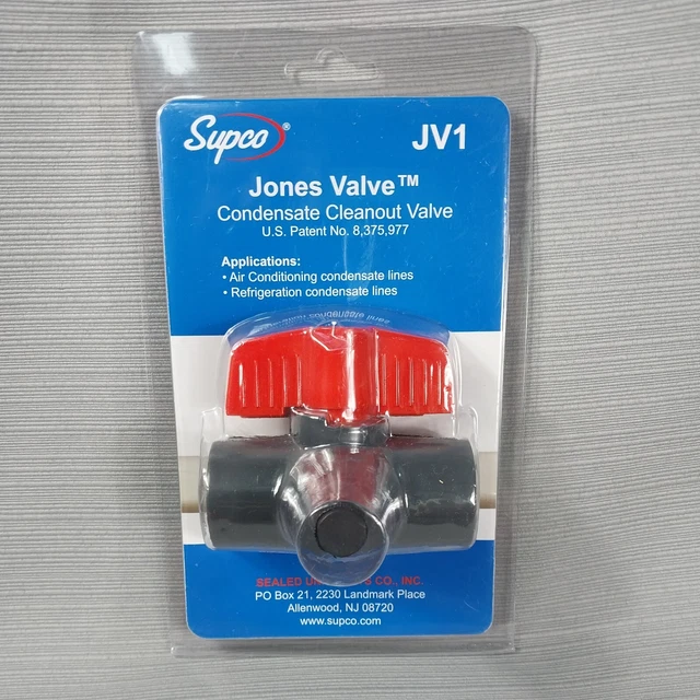 SUPCO JV1 Jones Valve Condensate Drain Cleanout Valve. New in pkg. $19. ...