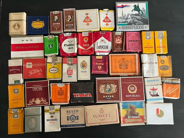 LOT DE 40 Paquets Cigarettes Anciens vides. Europe (Allemagne Etc ...