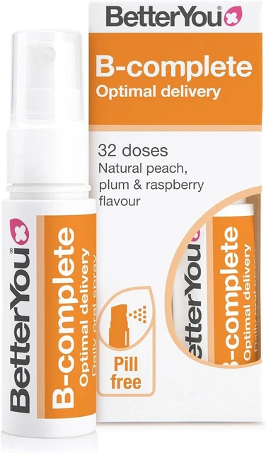 HIGH STRENGTH B-COMPLEX Oral Spray for Energy, Delicious Flavors, 1 ...