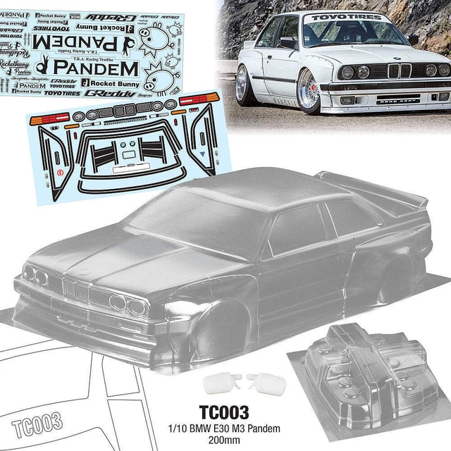 TC003 1/10 BMW E30 M3, 200mm Tamiya TT01 TT02 £36.95 - PicClick UK