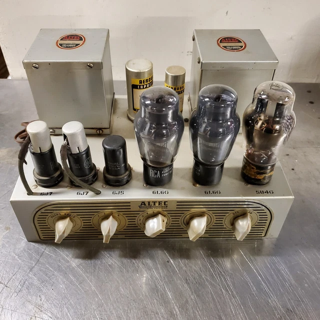 RARE VINTAGE ALTEC A-323B Mono Tube Amplifier EUR 789,65 - PicClick FR