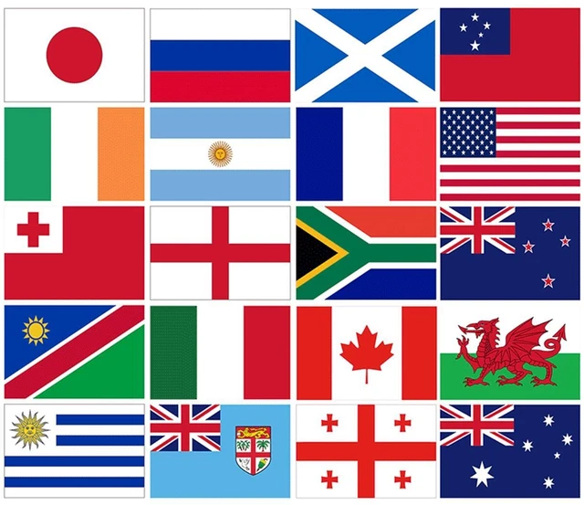 LARGE COUNTRY FLAGS Buntings Garland Teams Rugby Sports Games 5x3ft £3. ...