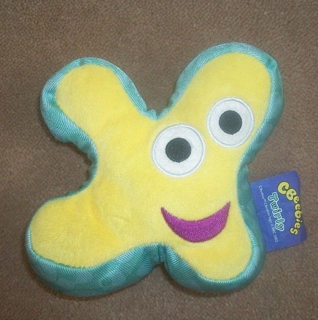 OFFICIAL CBEEBIES TWIRLY Chatty Bugbies/ Blob soft plush toy with sound ...
