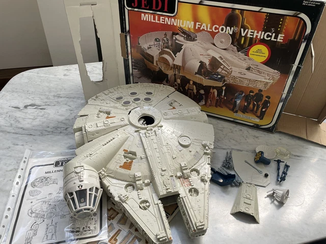 VINTAGE STAR WARS Millennium Falcon Rare Palitoy Jedi ROTJ Bespin Box ...