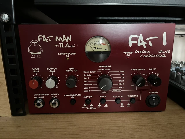 TL AUDIO FAT Man Classic Valve Front End Compressor Limiter £150.00 ...