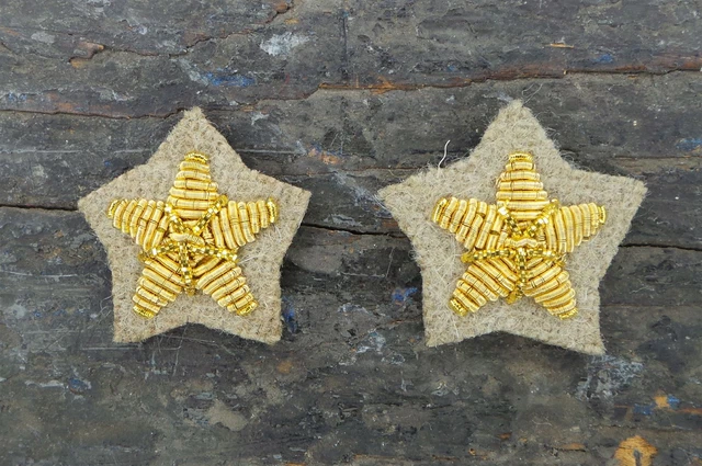 WW1 WW2 OFFICIAL Star Couple Reproduction 17mm Gold/Colonial £16.33 ...