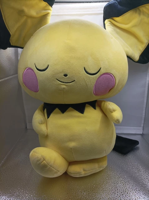 LARGE SLEEPING PICHU Pokémon Plush Soft Toy Pikachu Baby 22" - Good ...
