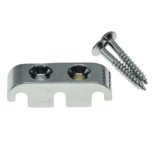 KAISH ELECTRIC BASS String Tree Retainer with Mouting Screws Chrome $5. ...
