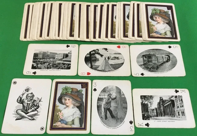 OLD ANTIQUE PACK * GRAND TRUNK RAILWAY * Train Photo Souvenir Wide ...