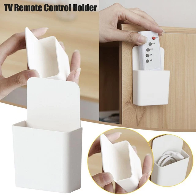 UNIVERSAL WHITE AIR Conditioner Remote Control Holder Box Wall-Mounted ...