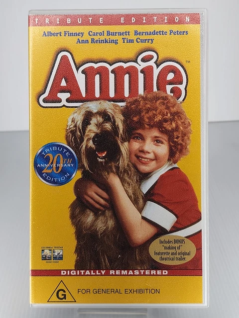 ANNIE 20TH ANNIVERSARY Tribute Edition 1982 VHS Video Musical $24.00 ...