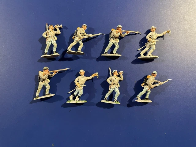 VINTAGE BRITAINS HERALD ACW Confederate plastic toy soldiers 1/32 scale ...