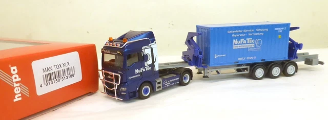 HERPA H0 MAN TGX XLX "Nu Fa Tec" N09 EUR 6,50 - PicClick DE