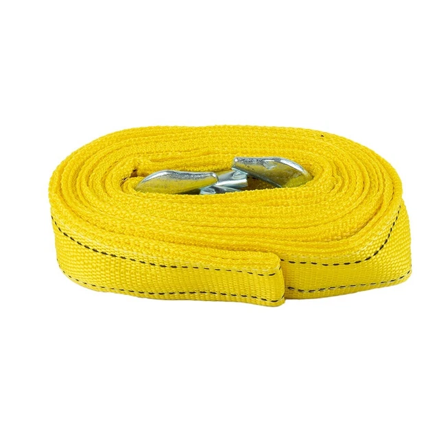 HEAVY DUTY 5TON Car Trailer Tow Rope Cable Towing Strap With Hooks For ...