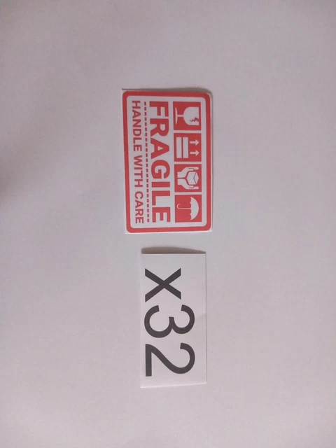 32 HANDLE WITH Care Fragile Parcel Labels- Postage Stickers Self ...