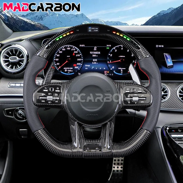 CARBON FIBER LED Steering Wheel for Mercedes-Benz G63 C63 E63 GT S63 ...