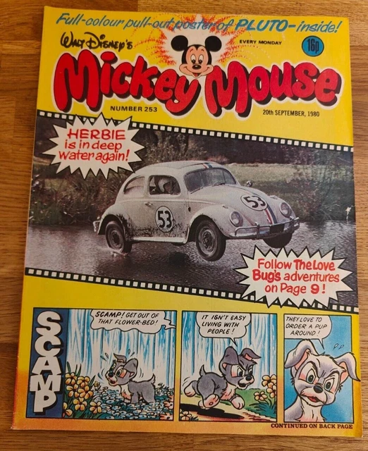 COMIC - UK Bronze Age Walt Disney's Mickey Mouse No #253 20th September ...