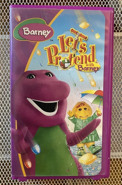 BARNEY VINTAGE VHS PINK CASE “Let’s Pretend With Barney” RARE 2004 £23. ...