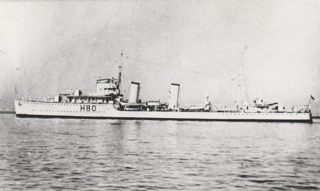 ORIGINAL ROYAL NAVY Photograph. HMS "Brazen" Destroyer. Venice. Sunk ...