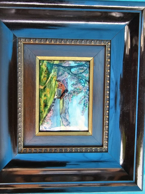 TABLEAU ART DÉCO Emaux De Limoges Vintage Signé P. Bonnet MOF EUR 28,00 ...