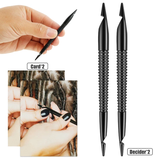 2PCS DUAL-ENDED DREADLOCK Crochet Needle Sisterlock Retightening Tool ...