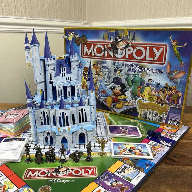 MONOPOLY THE DISNEY Edition 2004 Pop Up Castle 3D Vintage Collectable ...