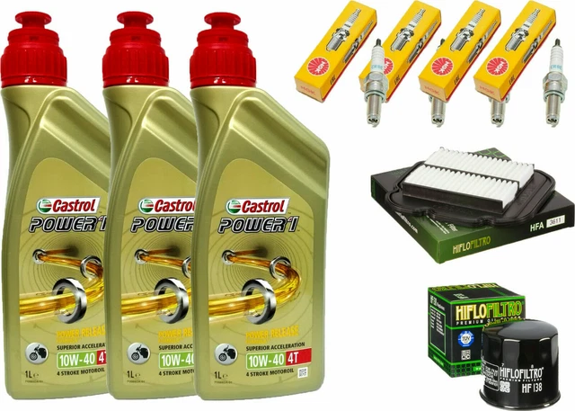 TAGLIANDO SUZUKI DL650 V-Strom 2017/2020 Castrol 10W40 Filtro Olio Aria ...