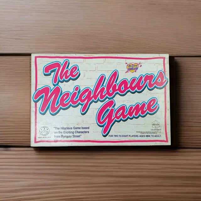 THE NEIGHBOURS TELEVISION Soap Show Board Game Vintage 1988 Complete ...