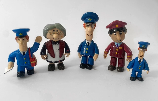 POSTMAN PAT FIGURE Bundle. Ajay Bains & Mrs Goggins Joblot. CBeebies ...